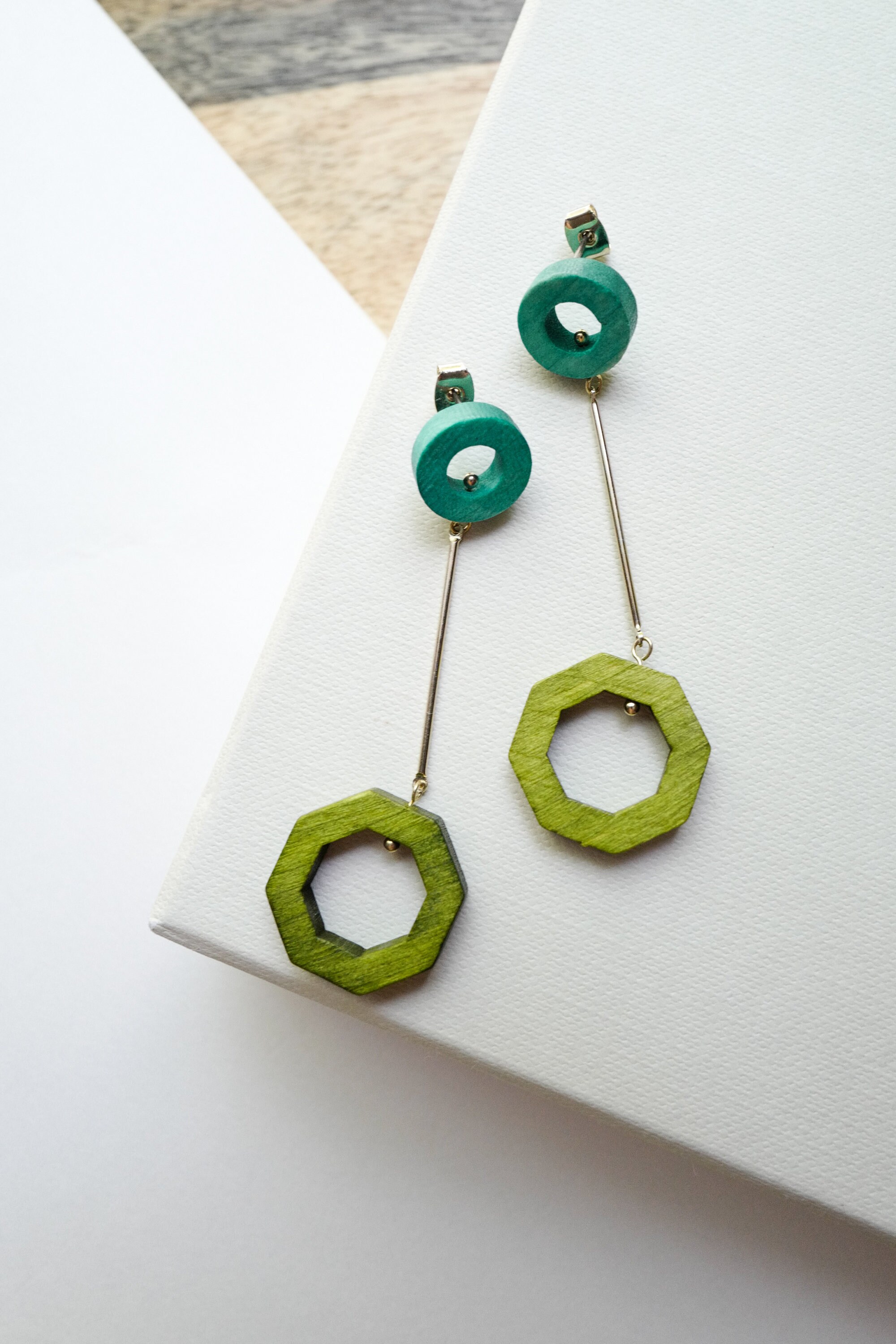 Loopy Hoop Wood Earring, Bold Earring, Statement Earring, Wooden ...