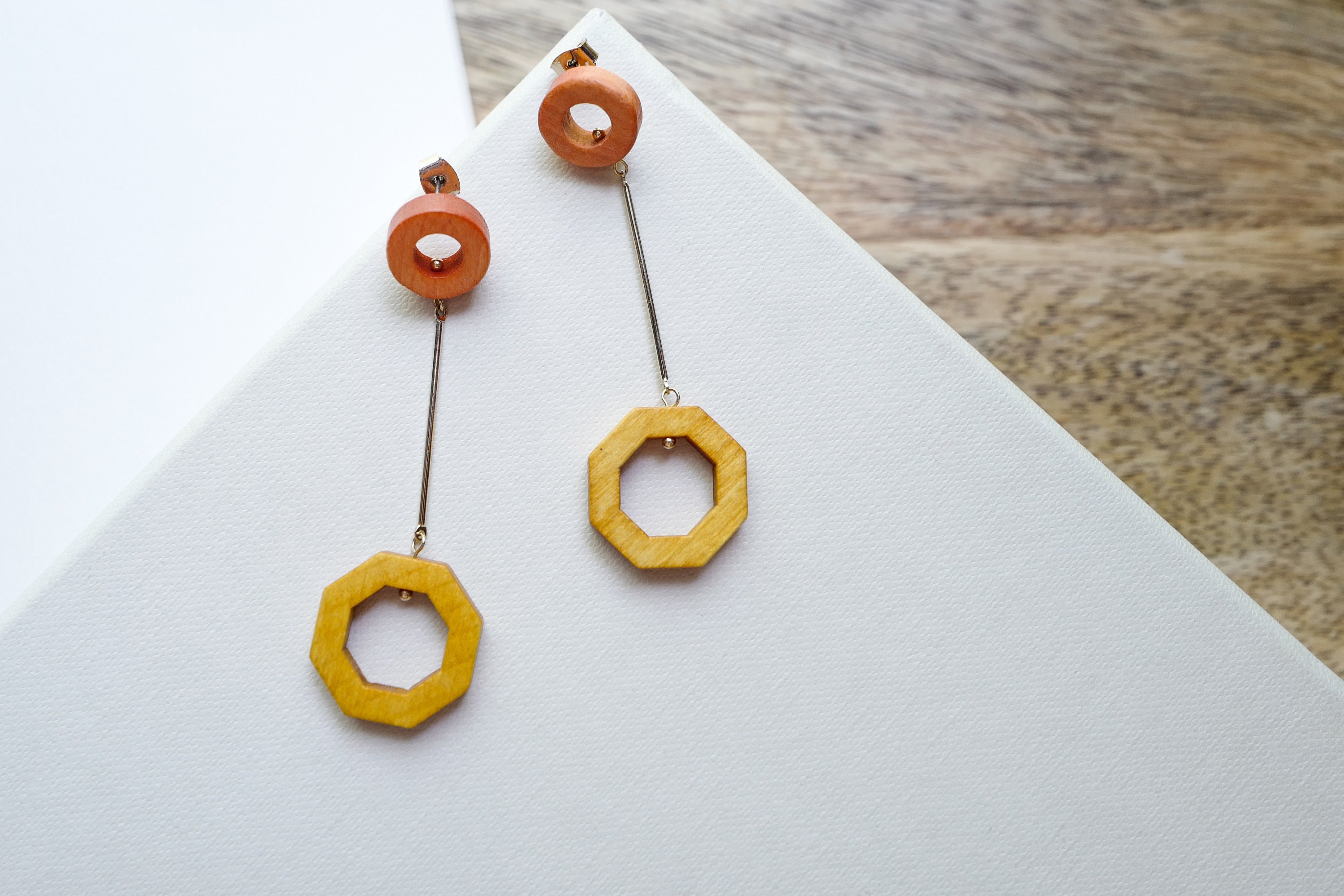 Loopy Hoop Wood Earring, Bold Earring, Statement Earring, Wooden ...