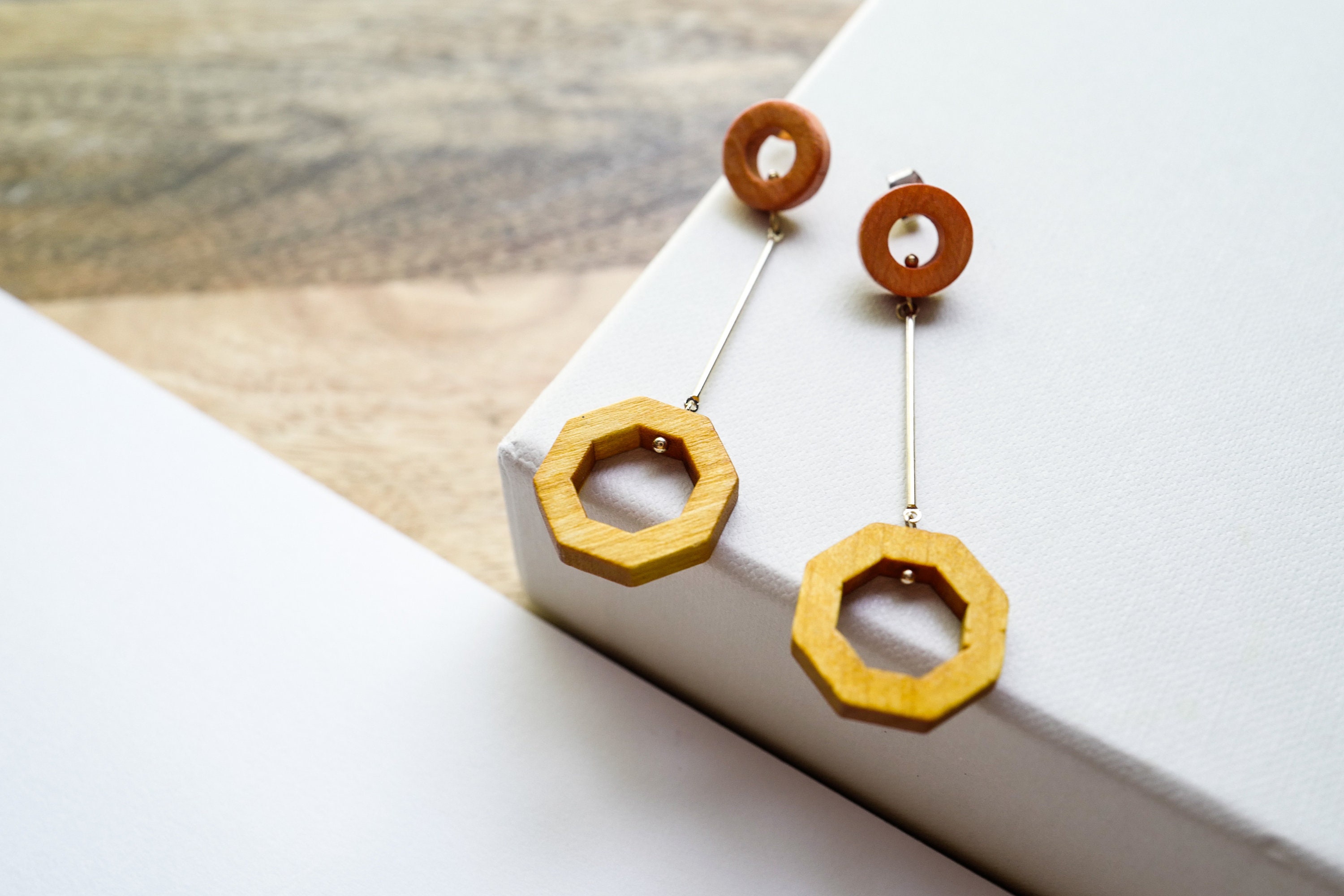 Loopy Hoop Wood Earring, Bold Earring, Statement Earring, Wooden ...