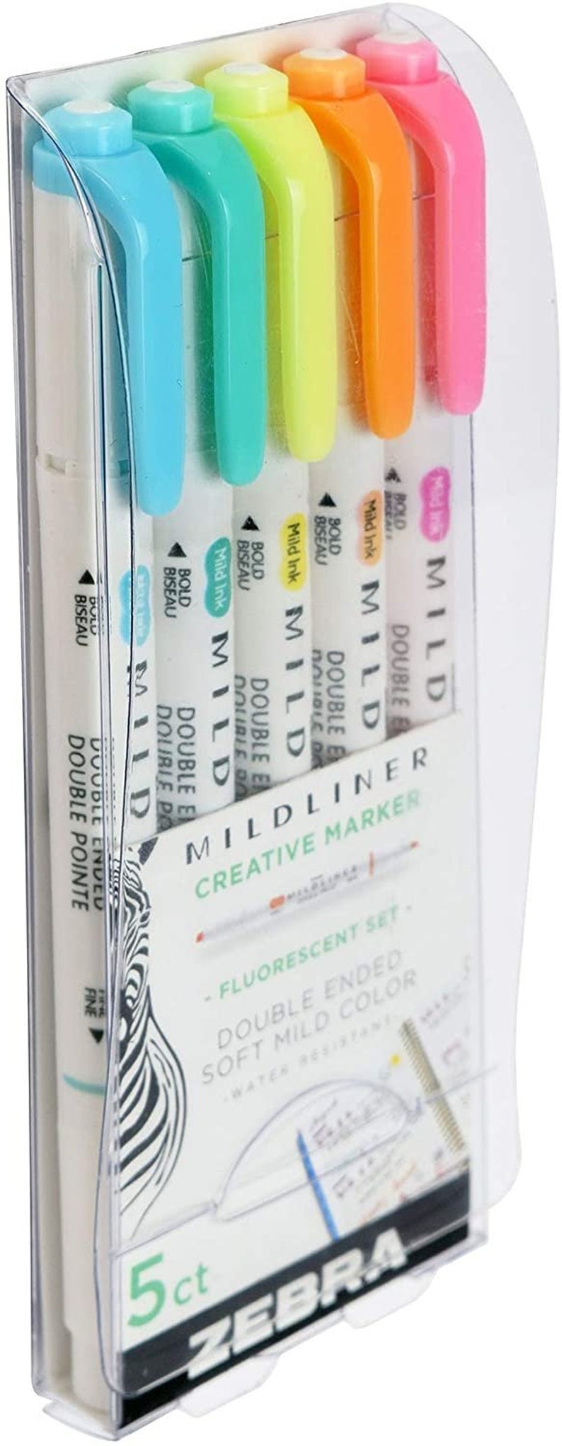 Zebra Pen Mildliner Double Ended Highlighter Set Broad and - Etsy