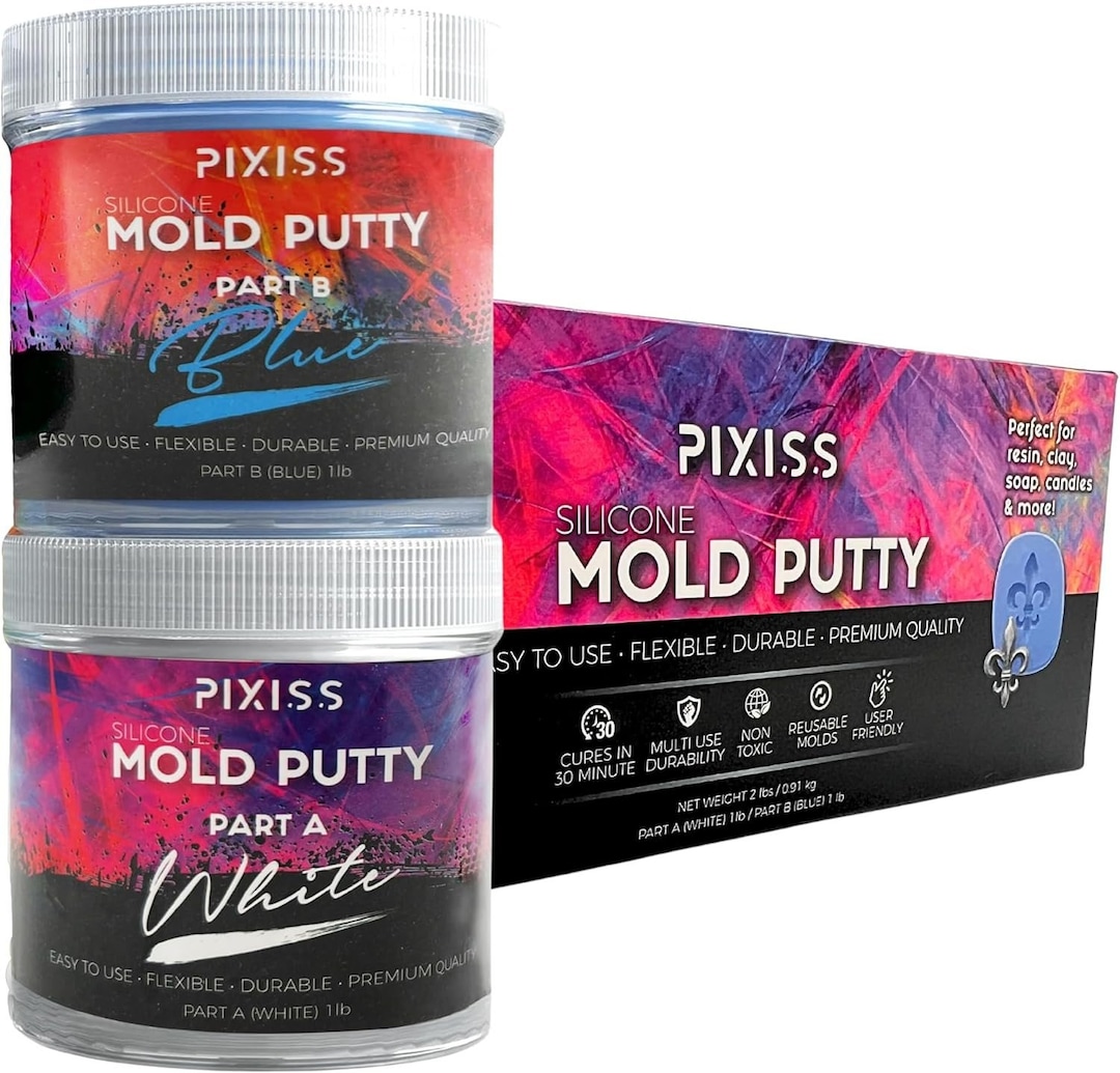 Moldable Putty 2 Lbs Silicone Mold Making Kit for Creating Casting ...