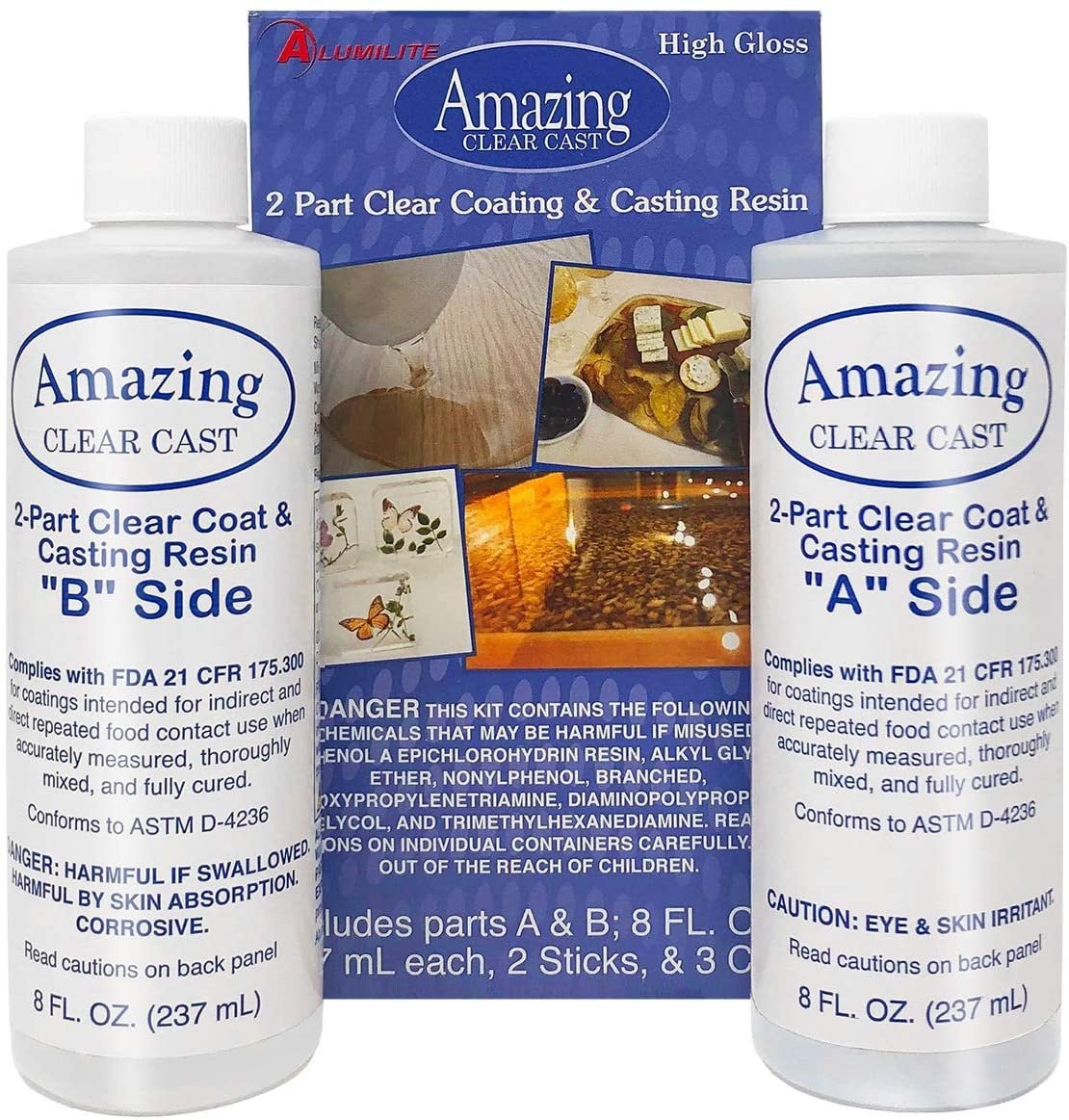 Amazing Clear Cast Resin Epoxy by Alumilite 16oz Part A 8oz | Etsy