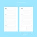 Printable Weekly Planner Week on 2 Pages Personal Sized - Etsy