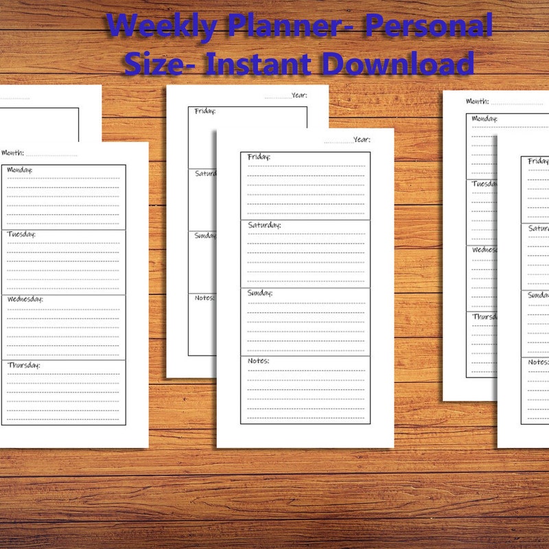 Reusable Filofax - Etsy