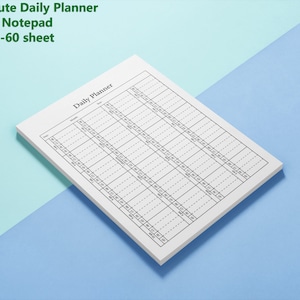 15 Minute Daily Planner Notepad: 24-hour Schedule, Letter/tabloid - Etsy