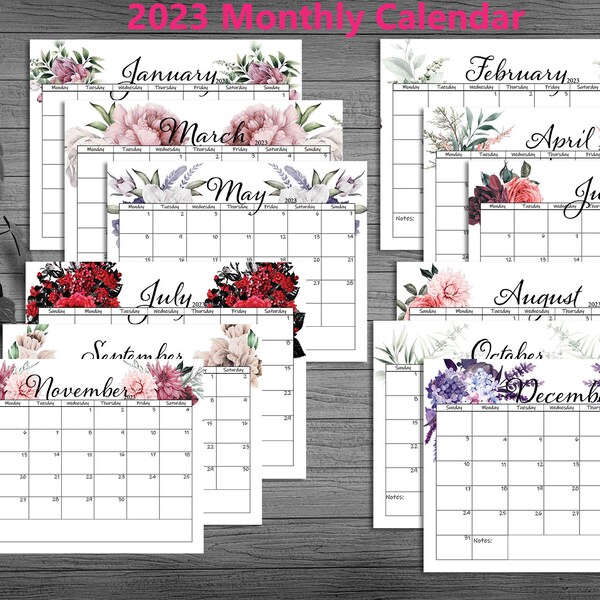 Desk Calendar - Etsy