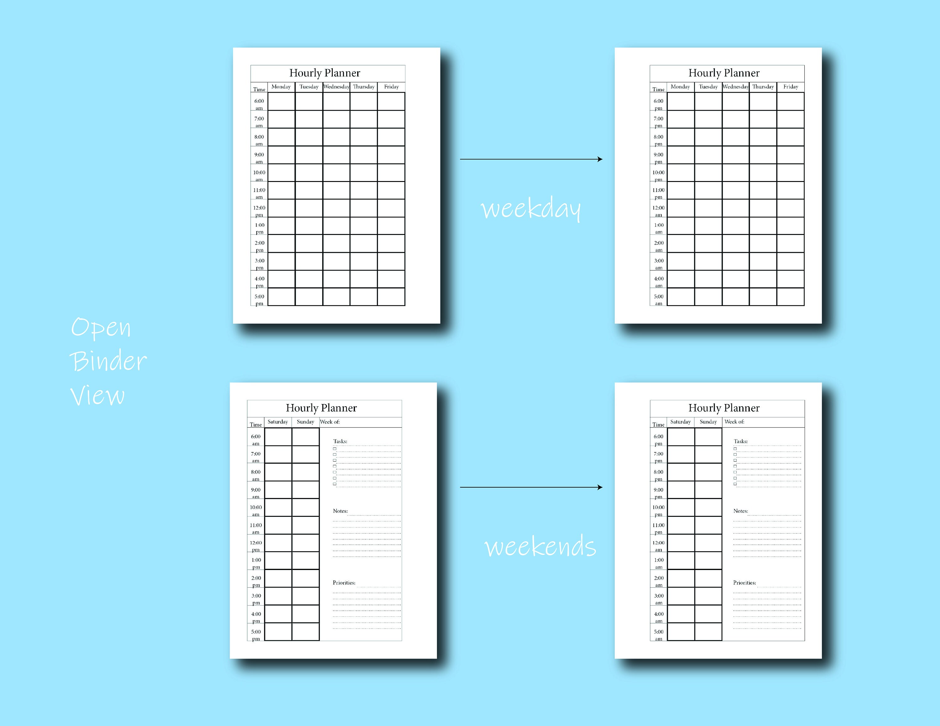 Printable Daily Planner Micro Happy Planner, Printable Undated Day ...