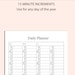 15 Minute Daily Planner Notepad, Portrait Layout 24 Hour Planner in 15 ...