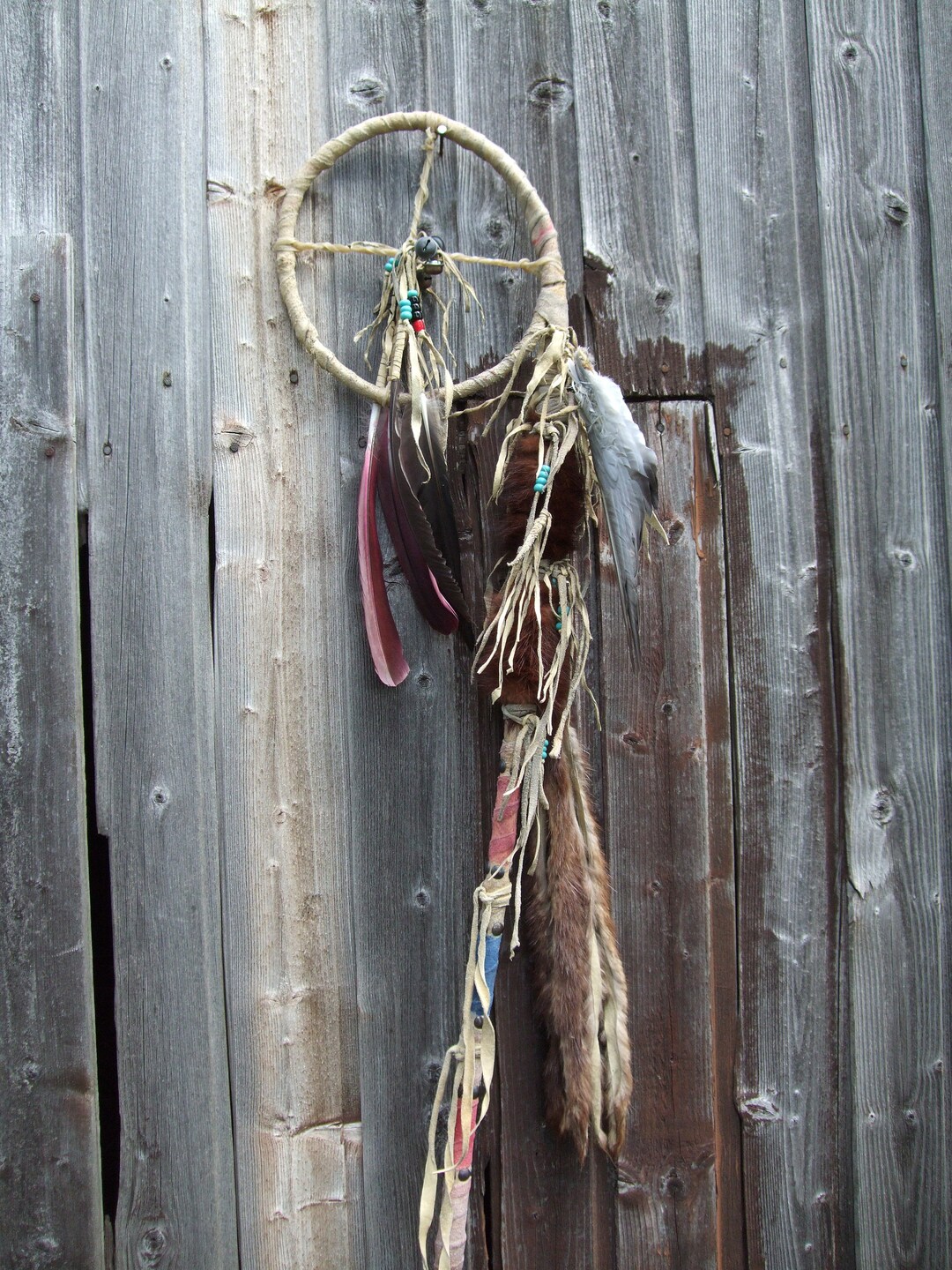 Dance Stick With Medicine Wheel - Shaman's Wand - Coup Stick - Talking ...