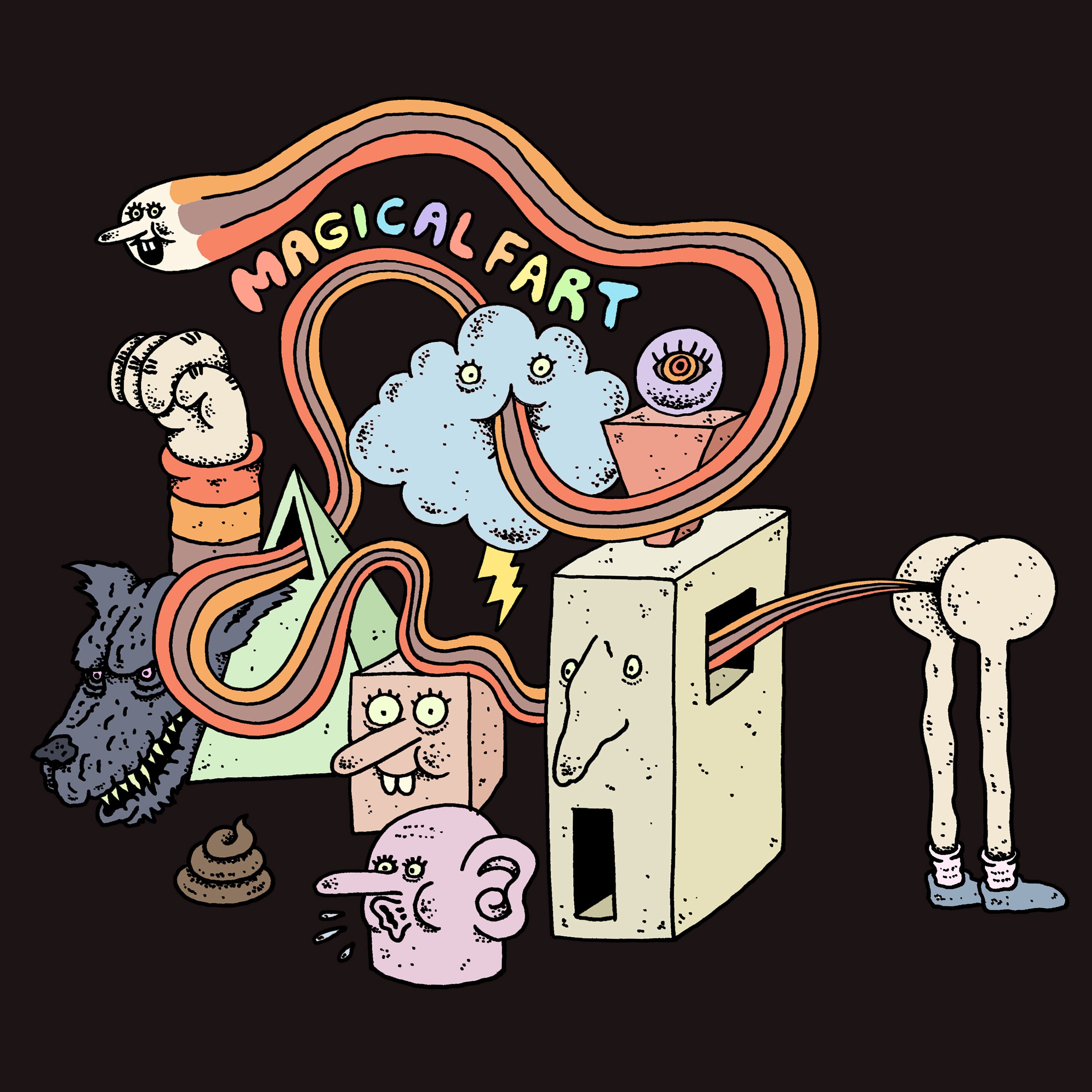Magical Fart Art Print 10x10 | Etsy