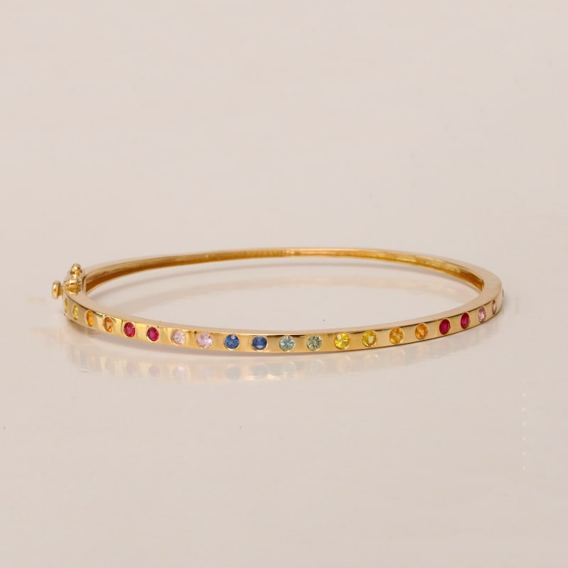 Orange Bangle Bracelet - Etsy