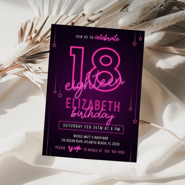 18th Birthday Pool Party Invitation - Etsy