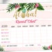 Luau Chore Chart Printable Hawaiian Reward Chart for Girl Tropical Kids ...