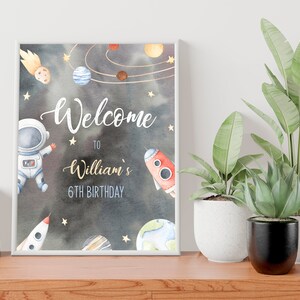 Space Welcome Sign Download Trip Around the Sun Poster Printable Rocket ...