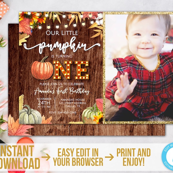 Fall First Birthday - Etsy