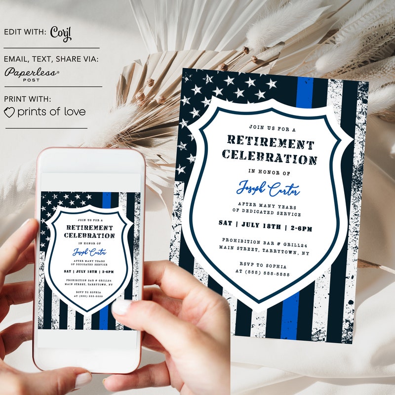 Police Retirement - Etsy