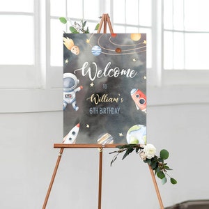 Space Welcome Sign Download Trip Around the Sun Poster Printable Rocket ...