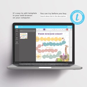 Safari Reward Chart Template Animals Behavior Chart for Kids Jungle ...