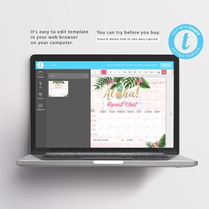 Luau Chore Chart Printable Hawaiian Reward Chart for Girl Tropical Kids ...