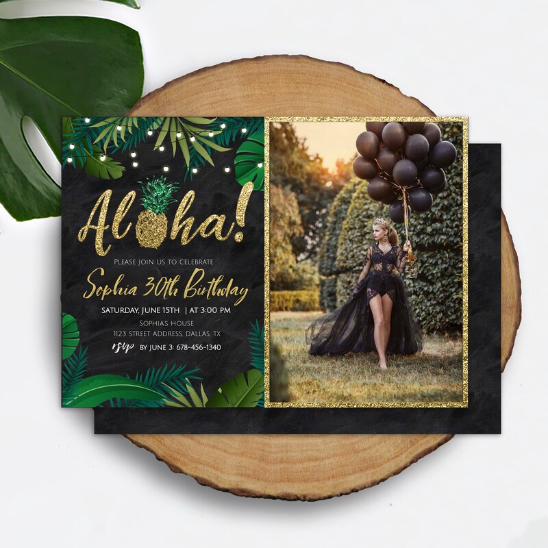 Aloha Invitation - Etsy