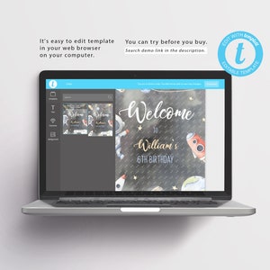 Space Welcome Sign Download Trip Around the Sun Poster Printable Rocket ...