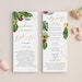 Tropical Wedding Program Template Hawaiian Wedding Ceremony - Etsy