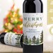Merry Christmas Wine Label Instant Download Personalized Holidays Wine ...