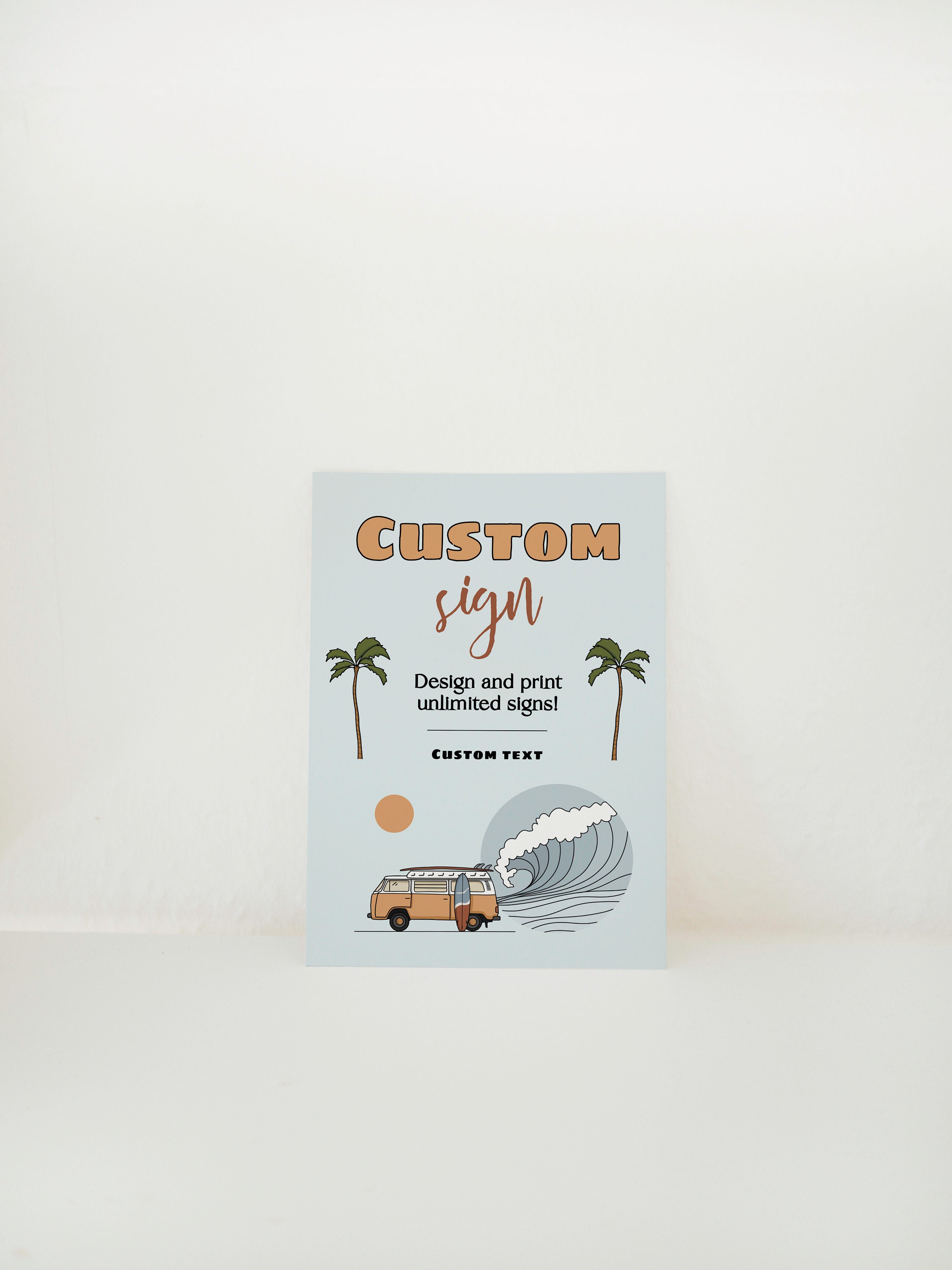 Surf Birthday Custom Sign Printable Surfer Birthday Sign - Etsy