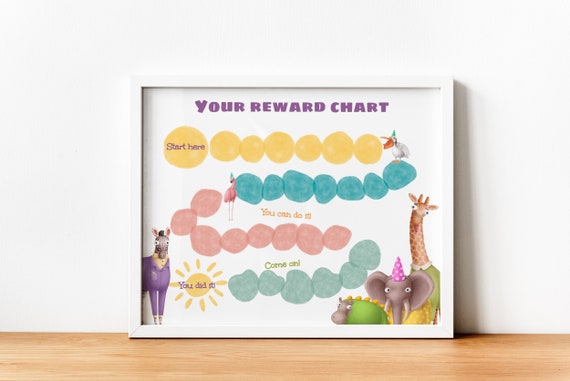 Safari Reward Chart Template Animals Behavior Chart for Kids Jungle ...