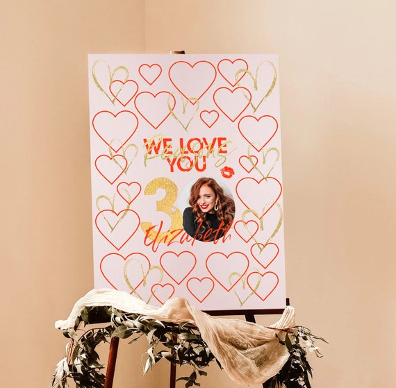 30 Reasons We Love You Template Thirty Birthday Guest Book Things For ...