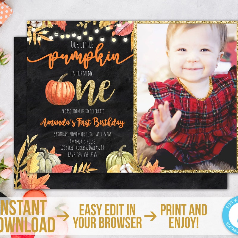 Fall First Birthday - Etsy