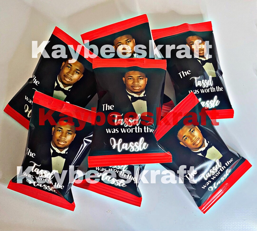 Grad Party Chip Bag, Custom Chip Bags, Chip Bags Graduate, Personalized ...