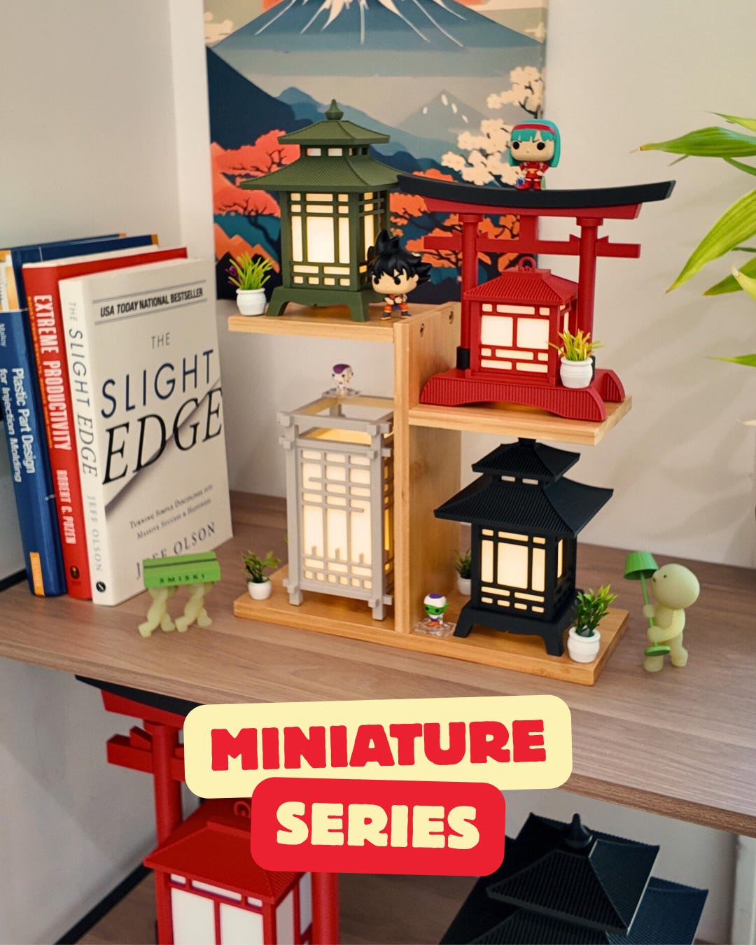 Miniature Japanese Lantern: Japanese Decor, Pagoda Lantern, Shoji ...
