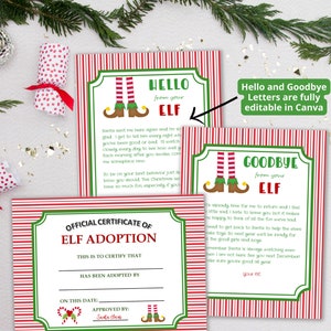 Printable Elf Kit: 24-day Activity Props, Editable Letters (digital ...