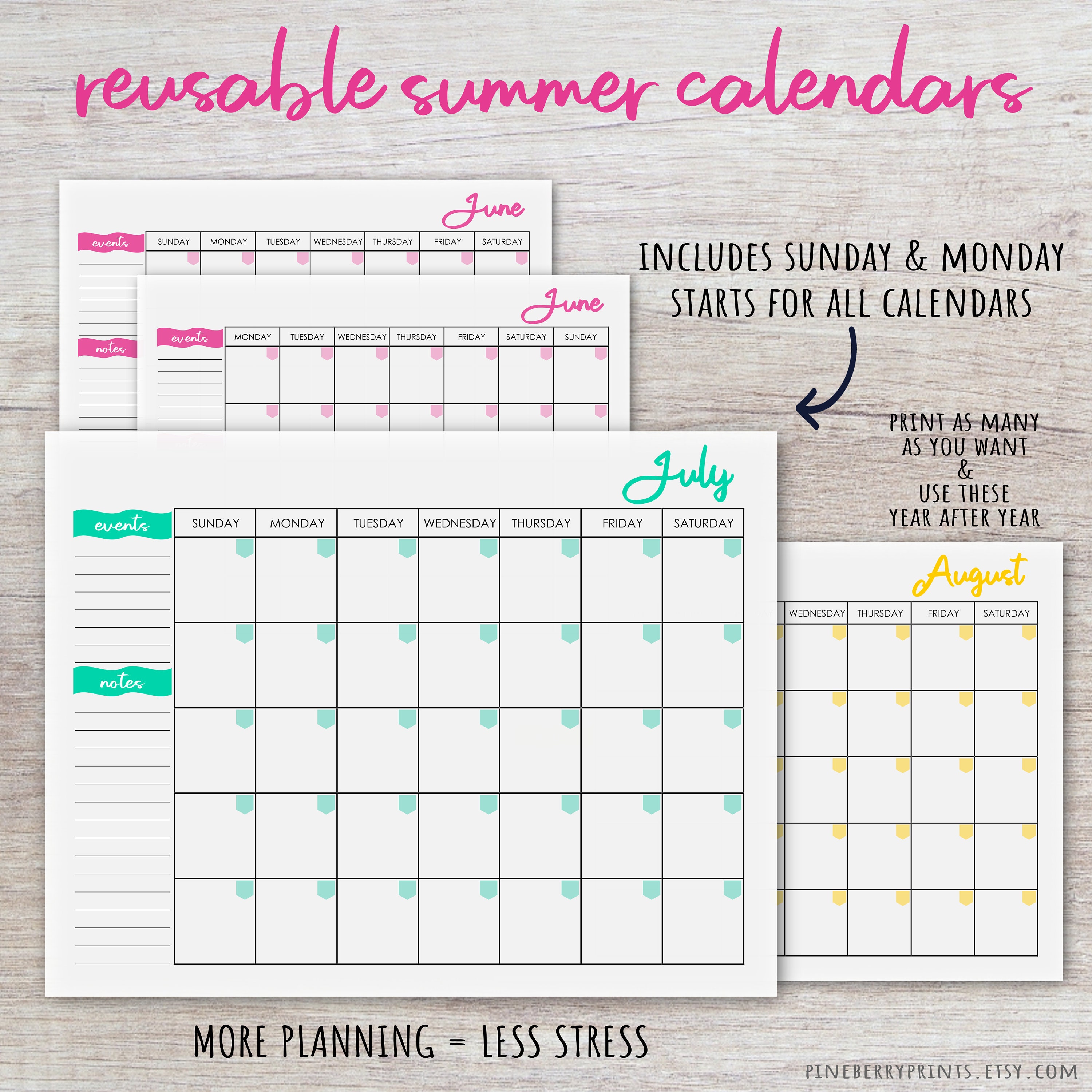 Summer Activity Planner Kit for Kids Printable Summer - Etsy
