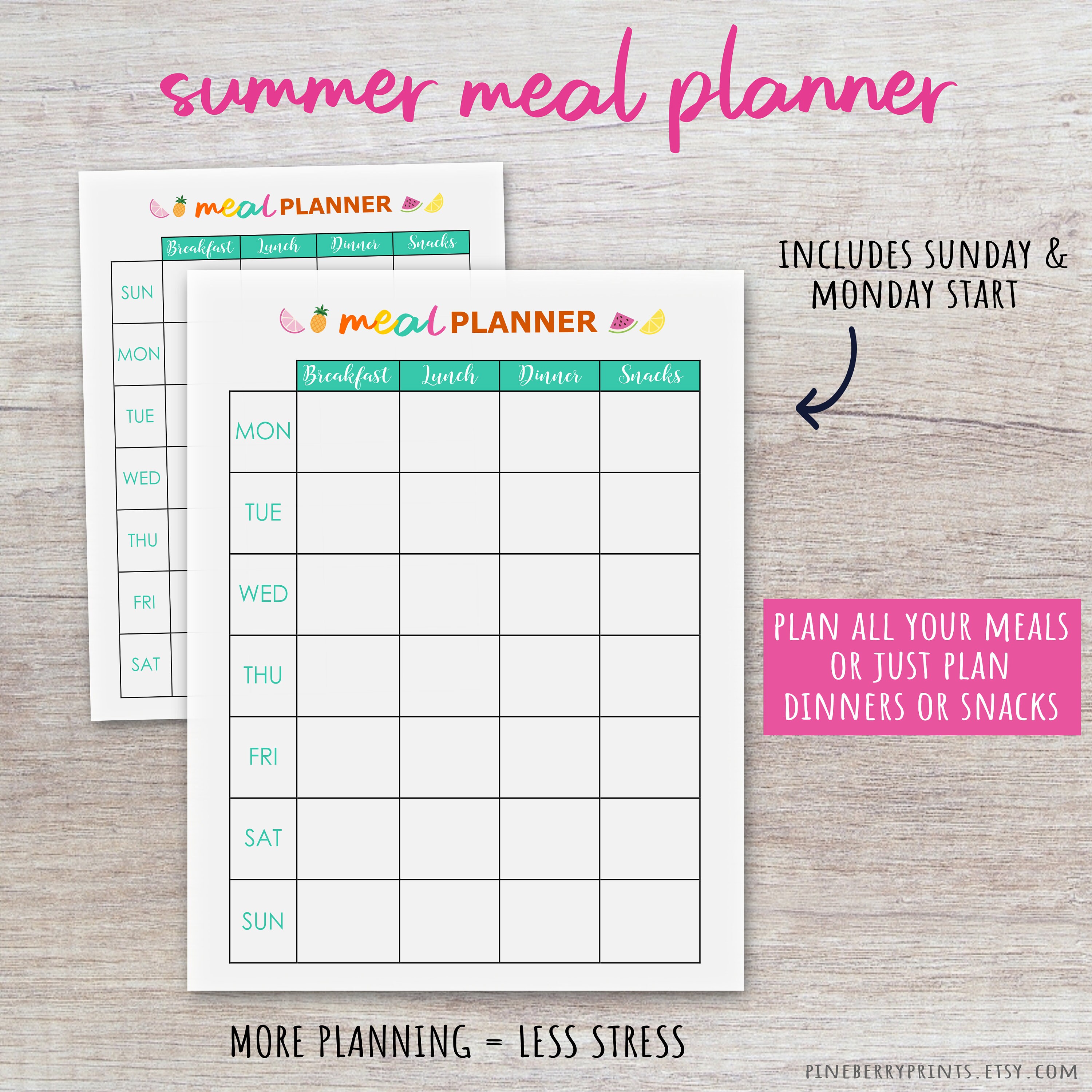 Summer Activity Planner Kit for Kids Printable Summer - Etsy