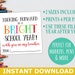 Teacher Highlighter Gift Tag: Bright School Year Printable (digital ...