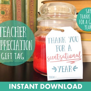 Scentsational Year Gift Tag, Instant Download, End of Year Gift, Last ...