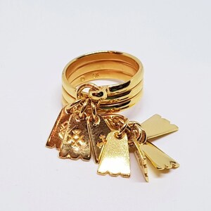 Gold Latvian Seven Days Ring, Pagan 7 Days Ring, Women's Ring, Ring ...