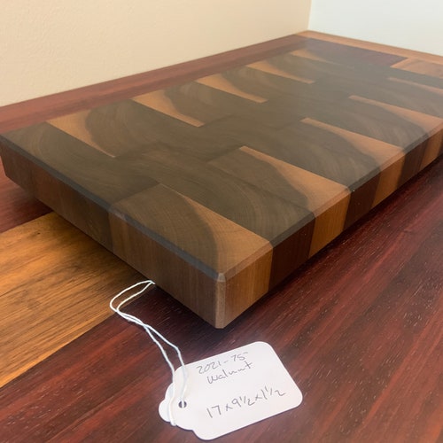 Walnut End Grain Cutting Board - Etsy