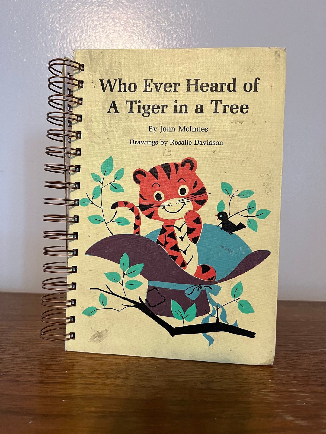 Who Ever Heard of A Tiger in a Tree Repurposed Wire Bound Journal - Etsy