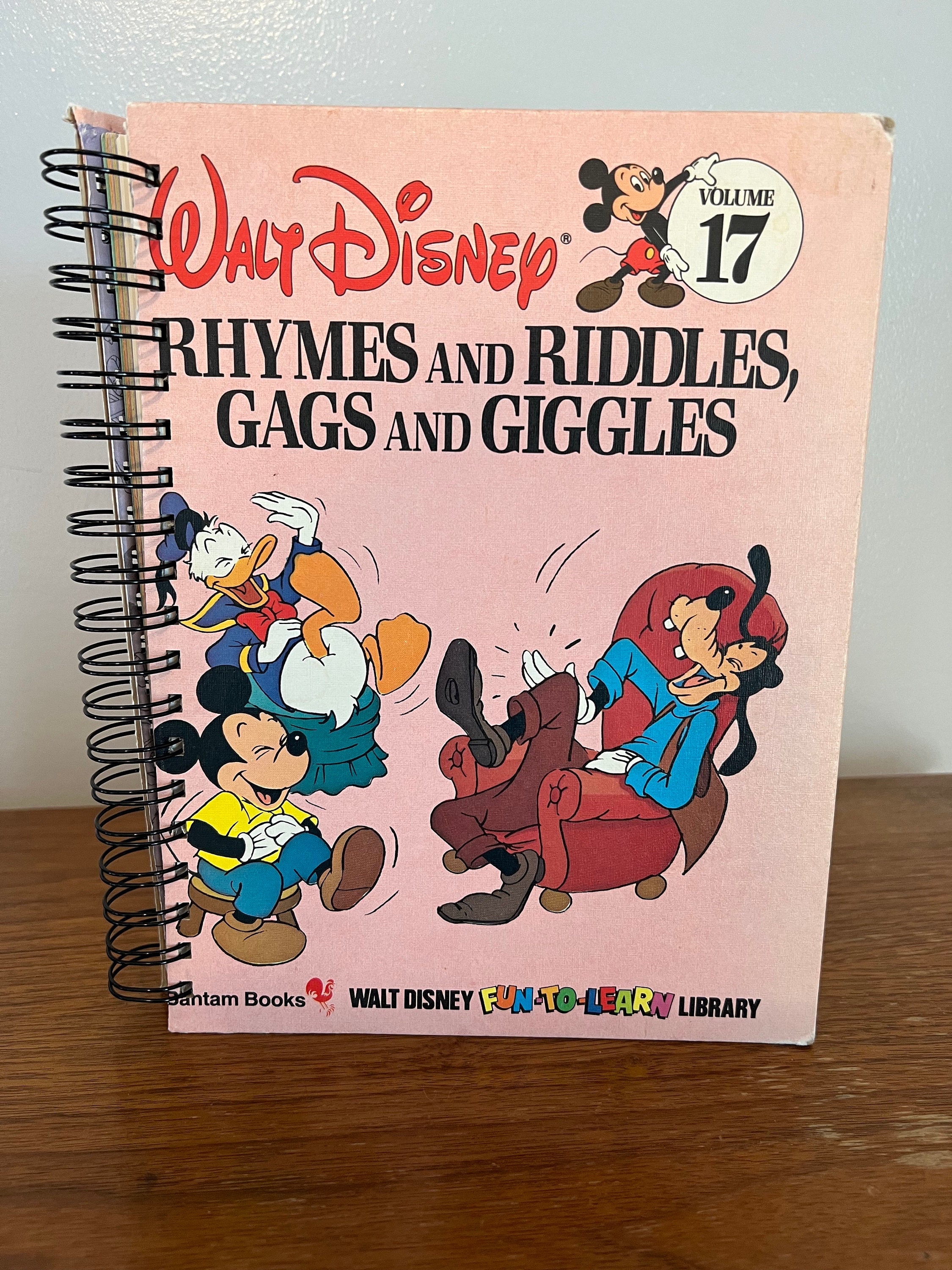 Disney's Rhymes and Riddles Gags and Giggles Repurposed - Etsy