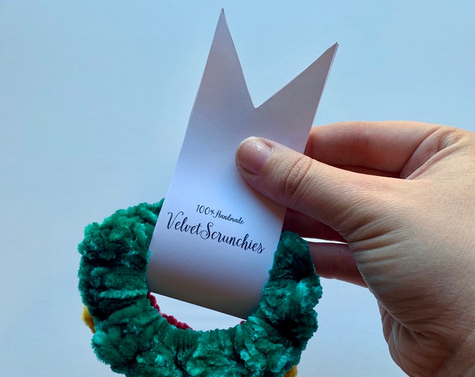 PRINTABLE Scrunchie Tag Template Downloadable PDF - Etsy