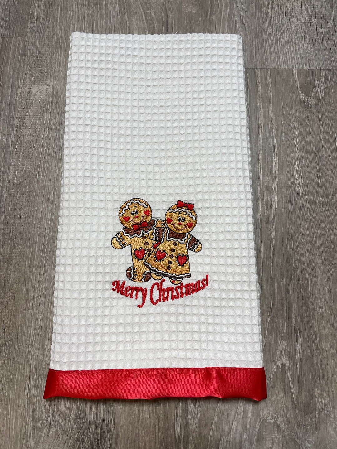 Gingerbread Kitchen Towel - Etsy