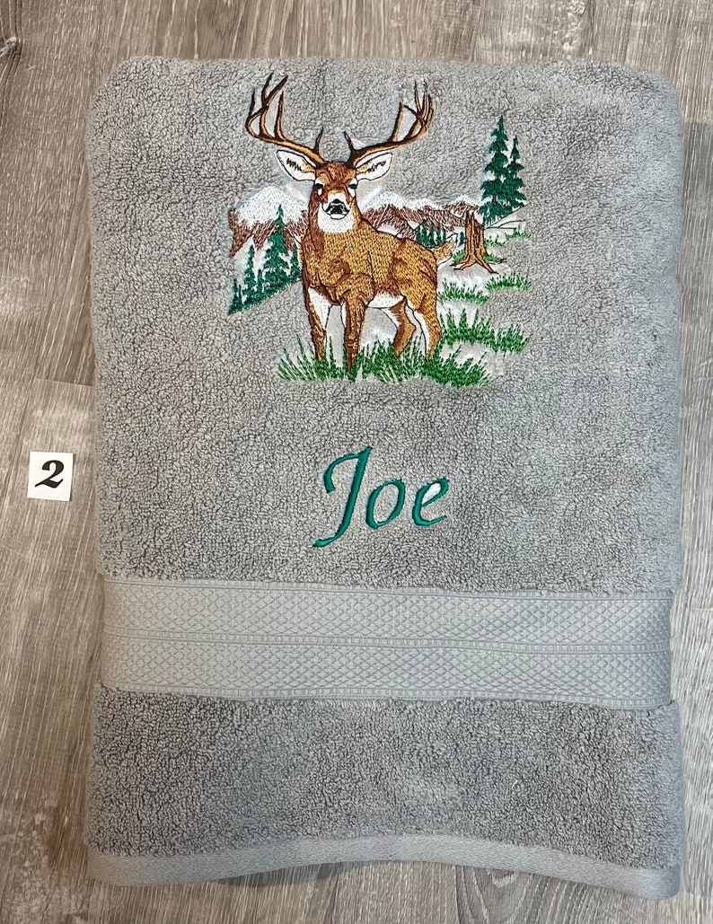 Deer Bath Towels, Hands Towels - Etsy