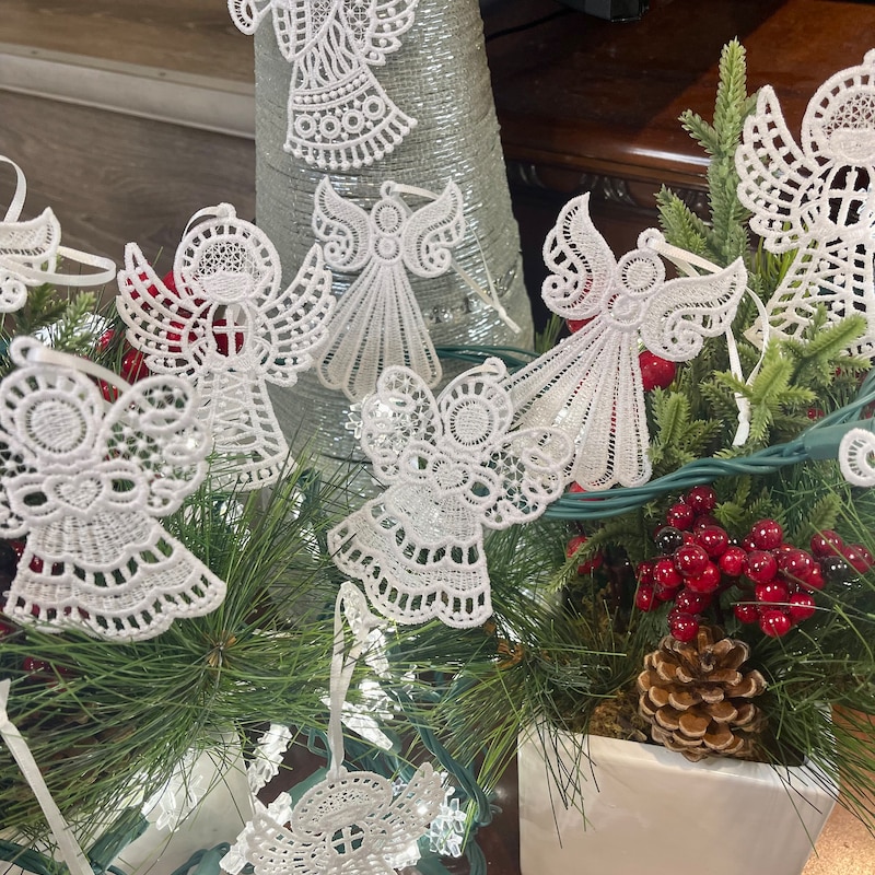 Lace Angel Ornament - Etsy