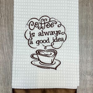 Coffee Kitchen Towel - Etsy