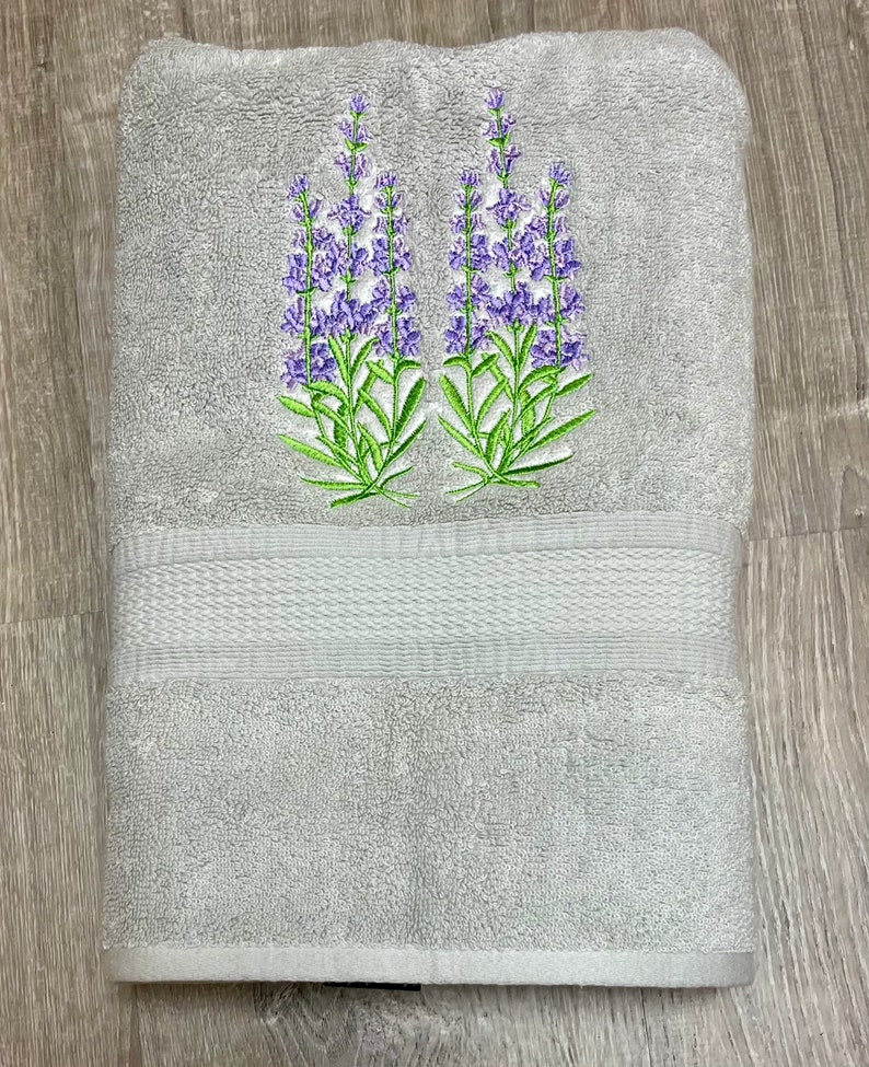 Lavender Bath Towels Lavender Hand Towels - Etsy