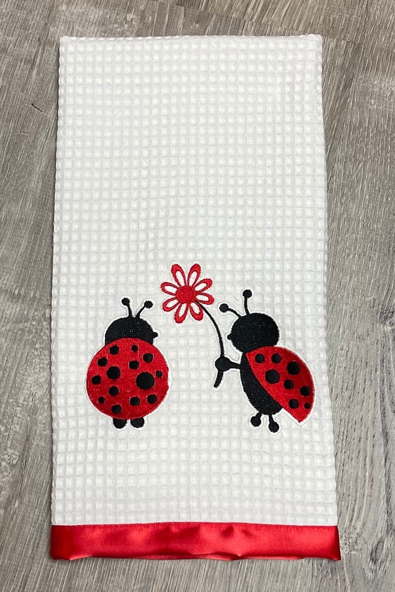 Ladybugs Kitchen Towels - Etsy