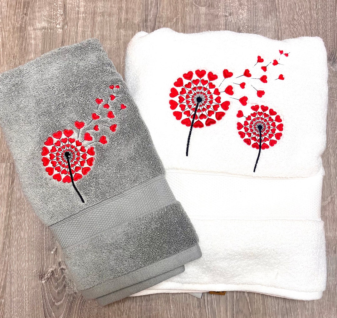 Dandelion Bath & Hand Towels - Etsy